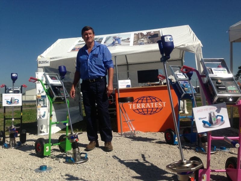 TERRATEST auf der "Tiefbau Live 2013" - Leichtes Fallgewichtsgerät ...